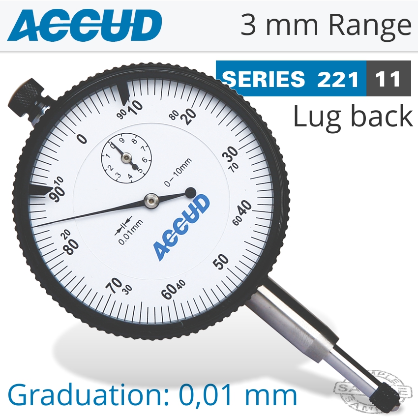 DIAL INDICATOR LUG BACK 3MM - Fallons