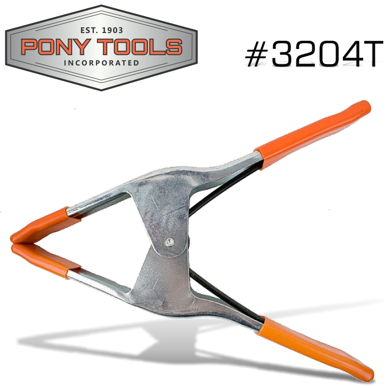 PONY 4' SPRING CLAMP WITH PROTECTIVE HANDLES & TIPS - Fallons