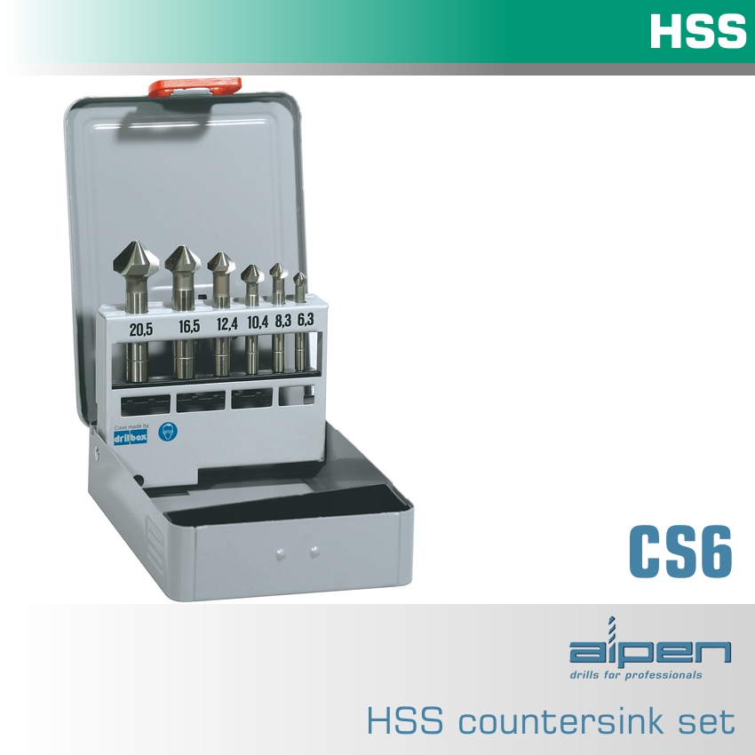 COUNTERSINK SET HSS 6 PIECE - Fallons