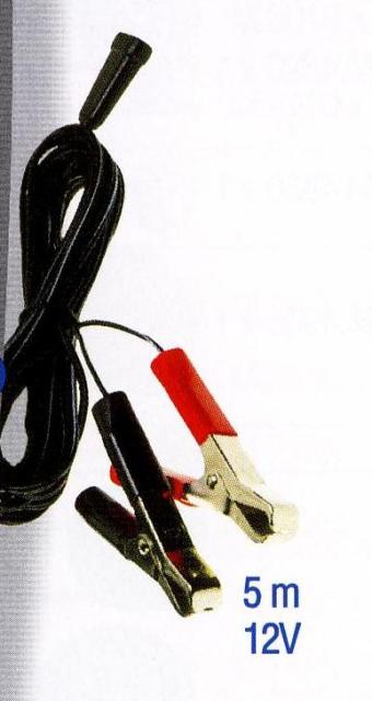 12V CLAMPS FOR BATTERY.5M CABLE - Fallons