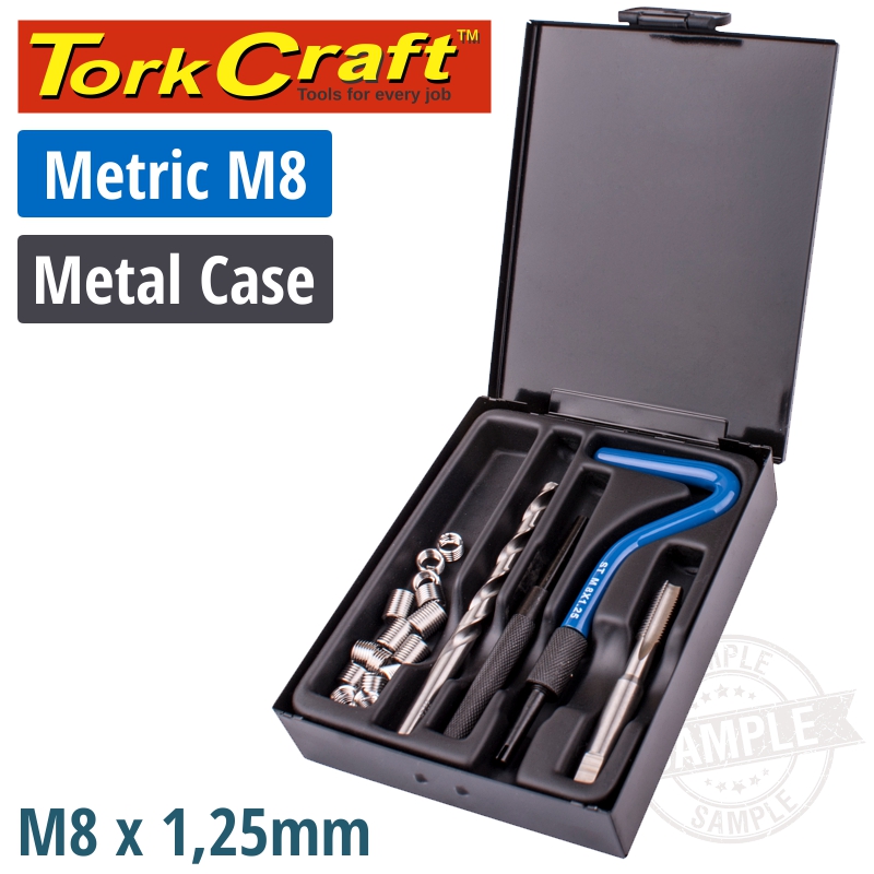 THREAD REPAIR KIT M8 INTERNAL (METAL BOX) - Fallons