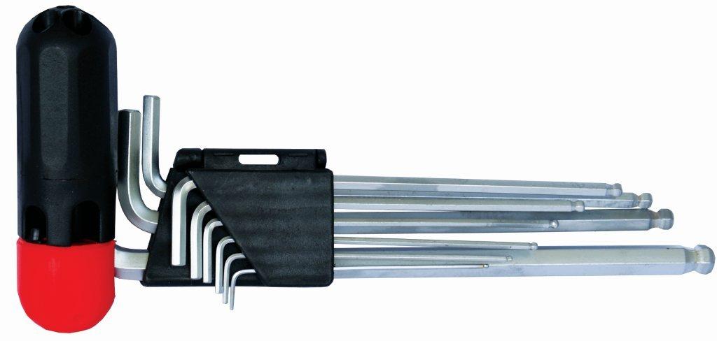 9PCE BALL POINT ALLEN KEY SET WITH INTERCHANGEABLE HANDLE - Fallons