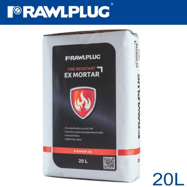 R-FR FIRESTOP MORTAR 20L - Fallons