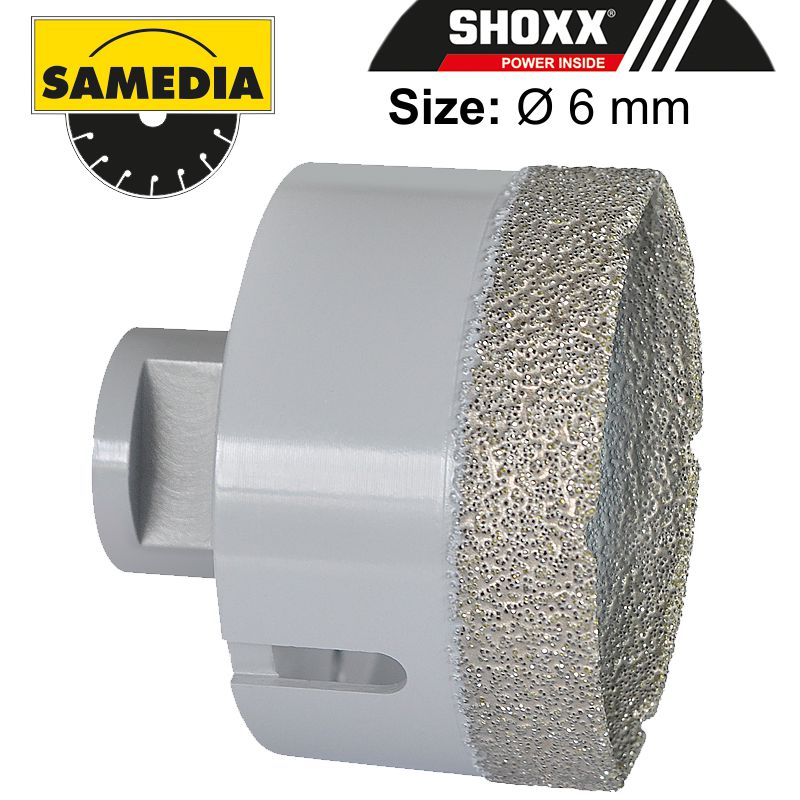 DIAMOND DRY CORE BIT 6MM X 35MM X M14 IND PORCELAIN & CERAMICS MASTER ...