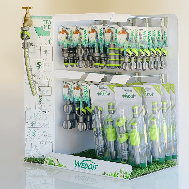 WEDGIT COUNTER DISPLAY UNIT INCL. STOCK - Fallons